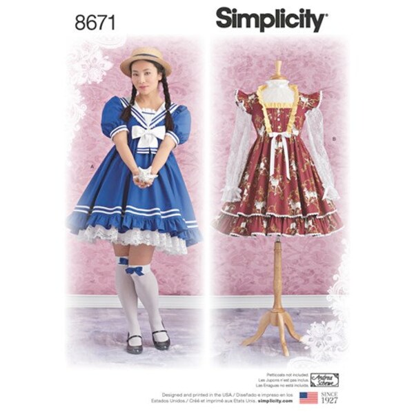 Girl Costume Pattern - Etsy