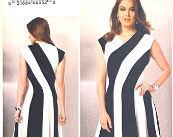 Misses Dress by Claire Shaeffer Vogue Sewing Pattern V1879 - Etsy