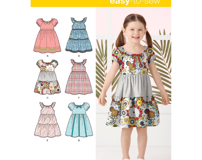 Simplicity UNCUT 2377 Pattern Girl's Dresses Sizes 3-8 - Etsy