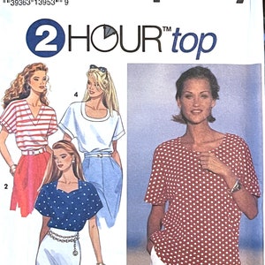 Simplicity 8373 UNCUT Pattern for Misses 2-hour Summer Tops - Etsy
