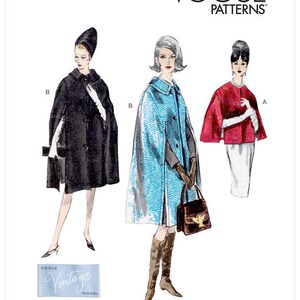 Vogue 1838 UNCUT Pattern for Vintage Capes Sizes S-XXL - Etsy