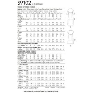 Simplicity 9102 UNCUT Pattern for Caftan and Tunic Sizes 6-14 - Etsy