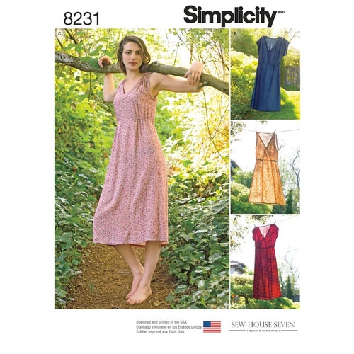 Simplicity UNCUT Pattern for Misses Sundresses in Two Lengths - Etsy