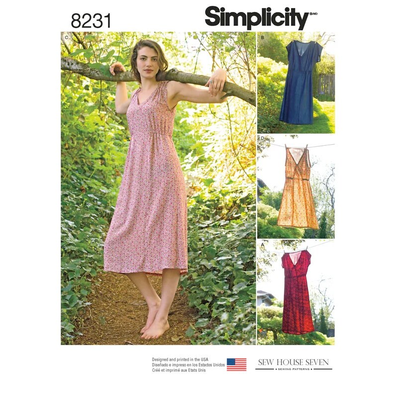 Simplicity UNCUT Pattern for Misses Sundresses in Two Lengths - Etsy
