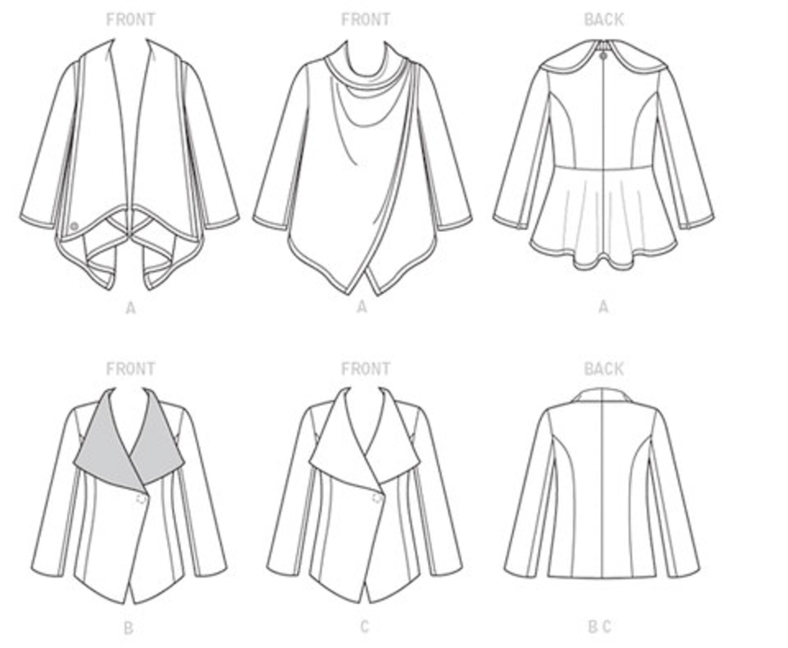 Butterick 6255 UNCUT Pattern for Misses Coats Sizes L-XXL - Etsy