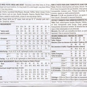 Simplicity 8937 UNCUT Pattern for Misses Dresses and Jackets - Etsy