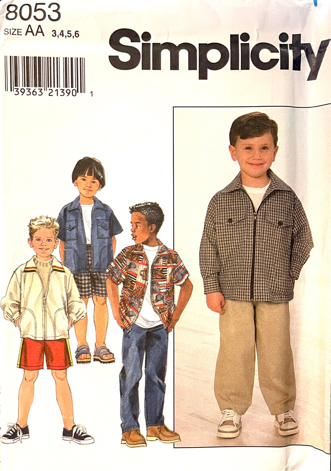 Simplicity 8053 UNCUT Pattern for Boy's Shirts Jacket - Etsy