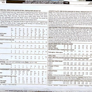 Simplicity 2434 UNCUT Pattern for Tween Girls' Dress Top - Etsy