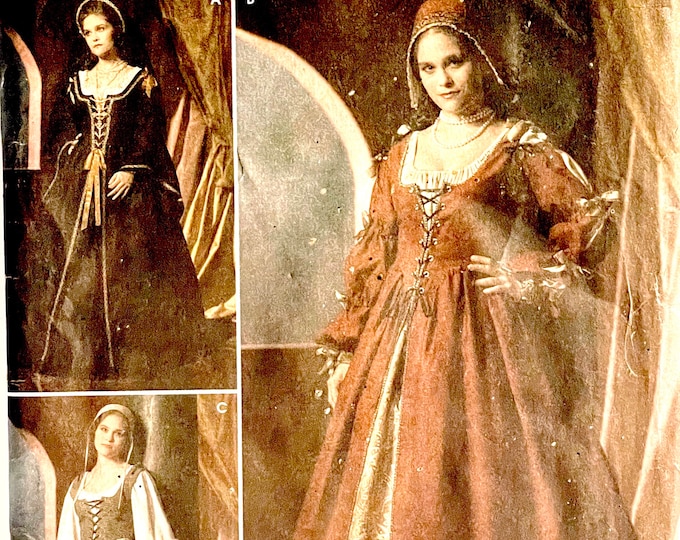 Simplicity 4488 UNCUT Pattern for Misses Renaissance Costume Outfits ...