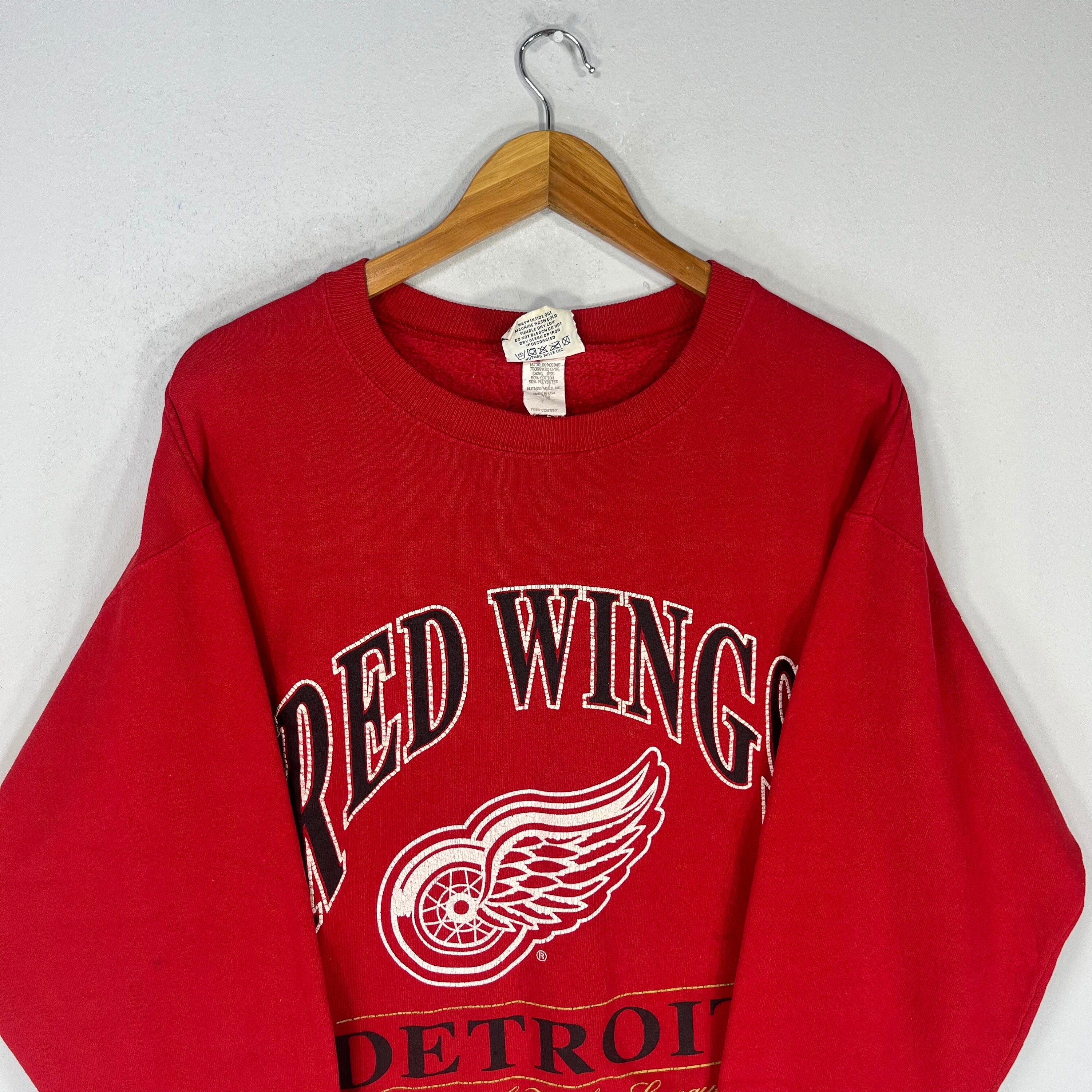 Vintage 90s Lee Tag Redwings Detroit Spellout Biglogo Printed ...