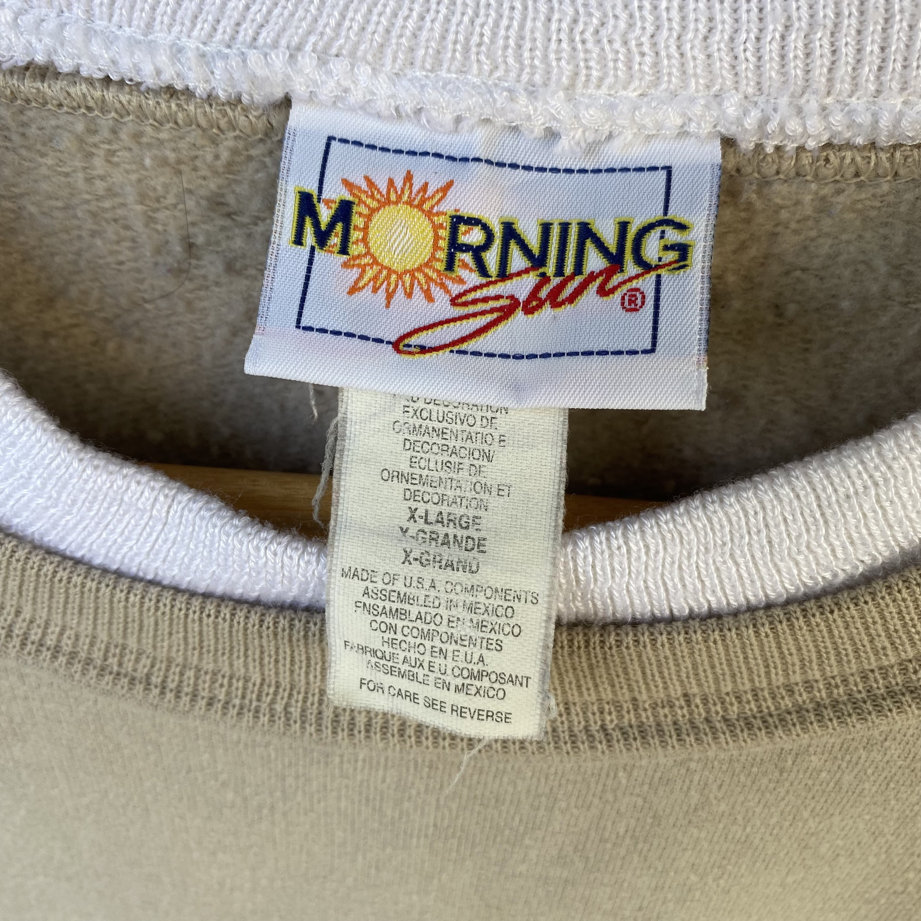 Vintage Morning Sun Tag Beach Lighthouse Big Logo Printed Sweatshirt ...