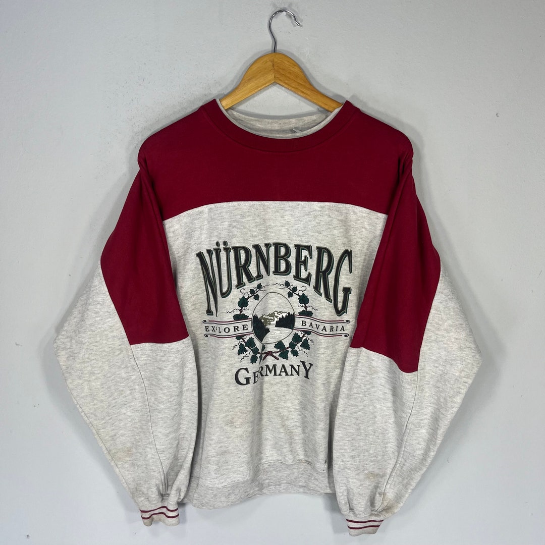 Vintage Gear Tag Nunberg Germany Spellout Big Logo Printed Sweatshirt ...