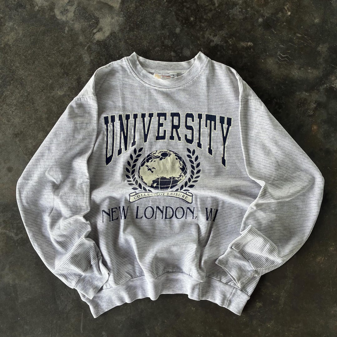 Vintage 90s Art Unlimited Tag University New London Spellout Biglogo ...