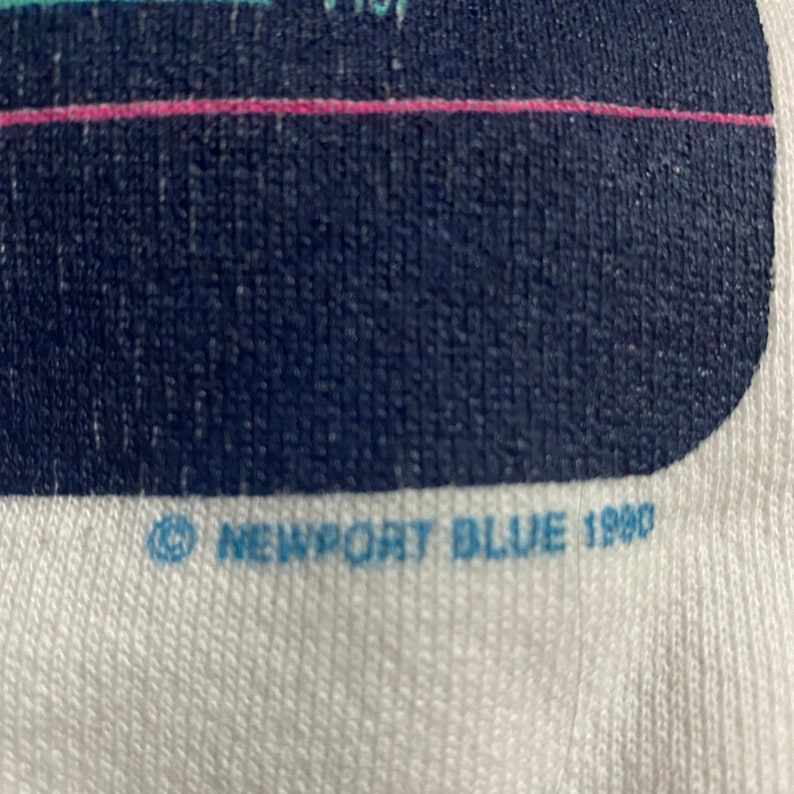 Vintage Newport Blue Big Logo Back Print Sweatshirt Crewneck Baggie ...