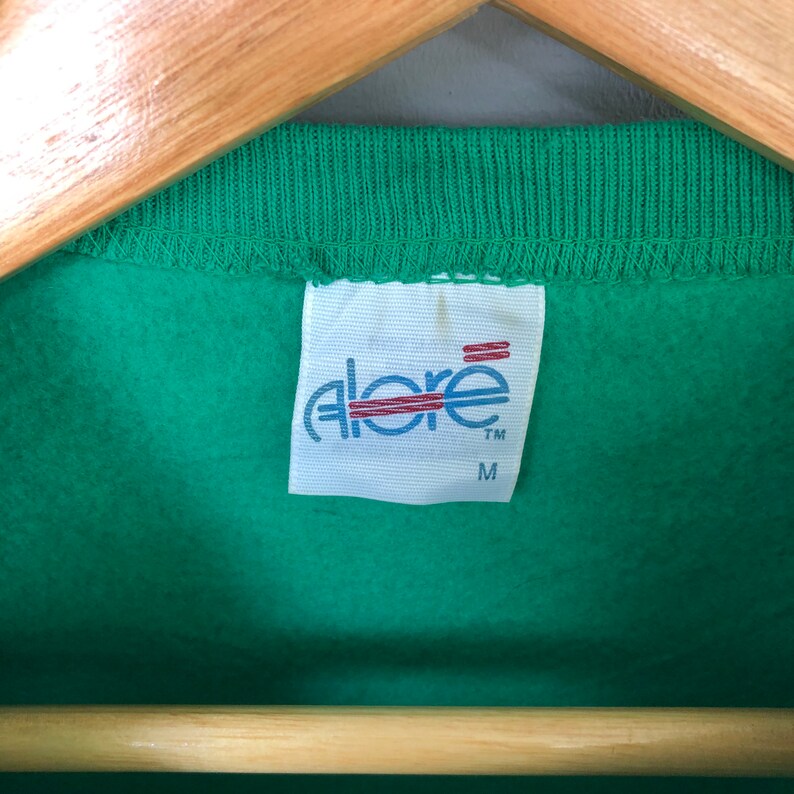 Vintage 90s Alore Tag Bear Patchwork Big Logo Sweatshirt Crewneck ...
