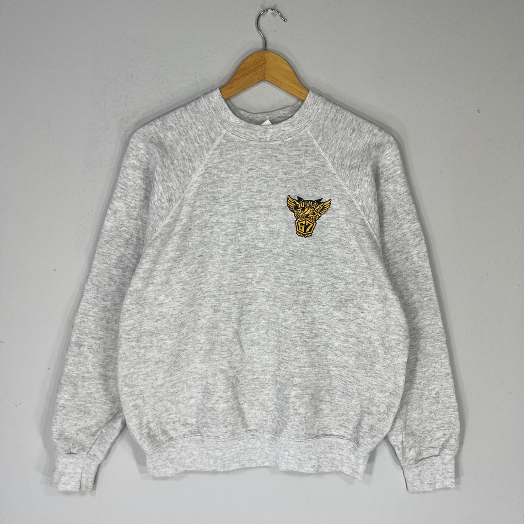 Vintage 90s Tultex Tag USMA 67 Small Logo Embroidered Sweatshirt Crewneck Pullover Sweater ...