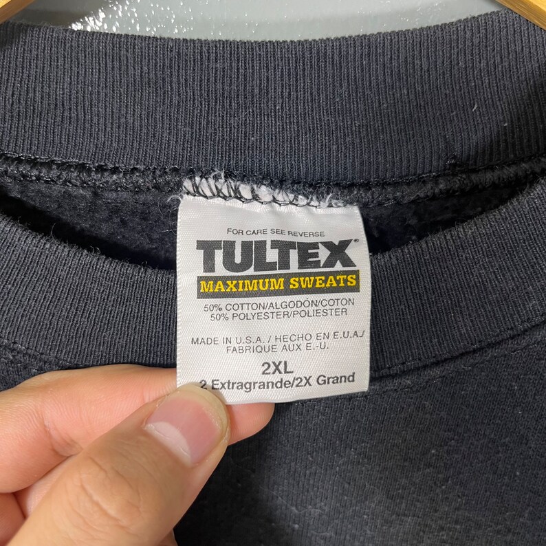 Vintage 90s Tultex Tag Pumpkin Emoji Halloween Biglogo Printed Colour Black Crewneck Pullover ...