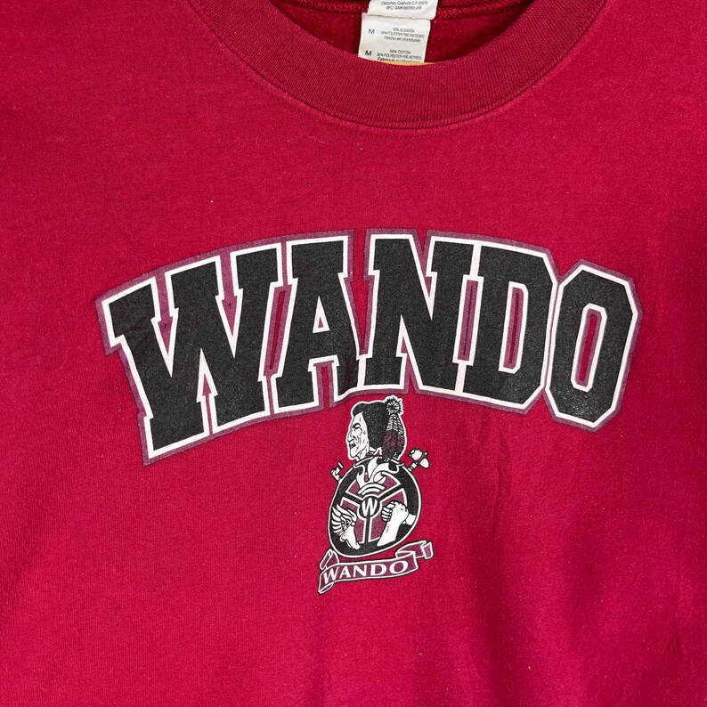 Vintage Y2K Gildan Tag Wando Spellout Big Logo Printed Sweatshirt ...
