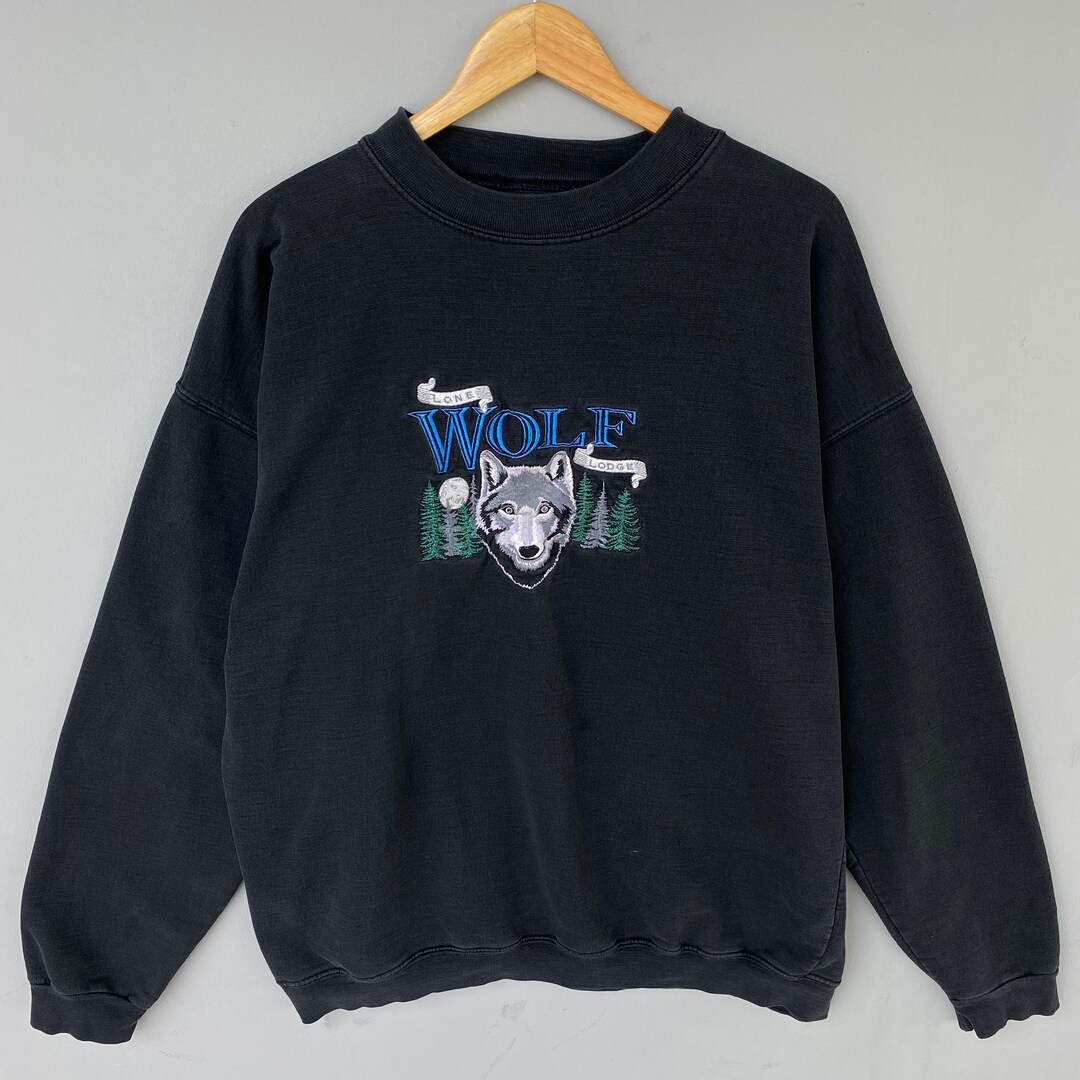 Vintage Y2K Head Waters Tag Wolf Big Logo Embroided Sweatshirt Crewneck ...