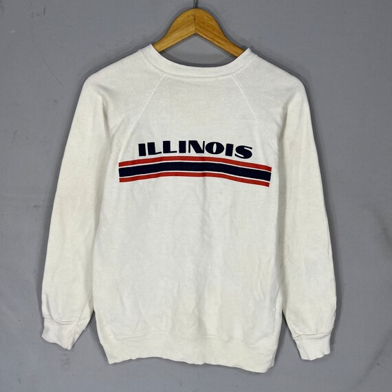 Vintage 90s Champions Tag ILLINOIS Printed BigLogo Sw… - Gem