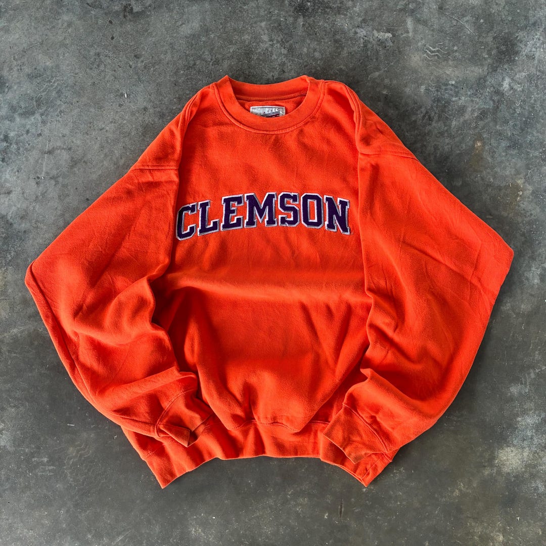 Vintage 90s Soffe Tag Clemson University Spellout Big Logo Embroideres ...