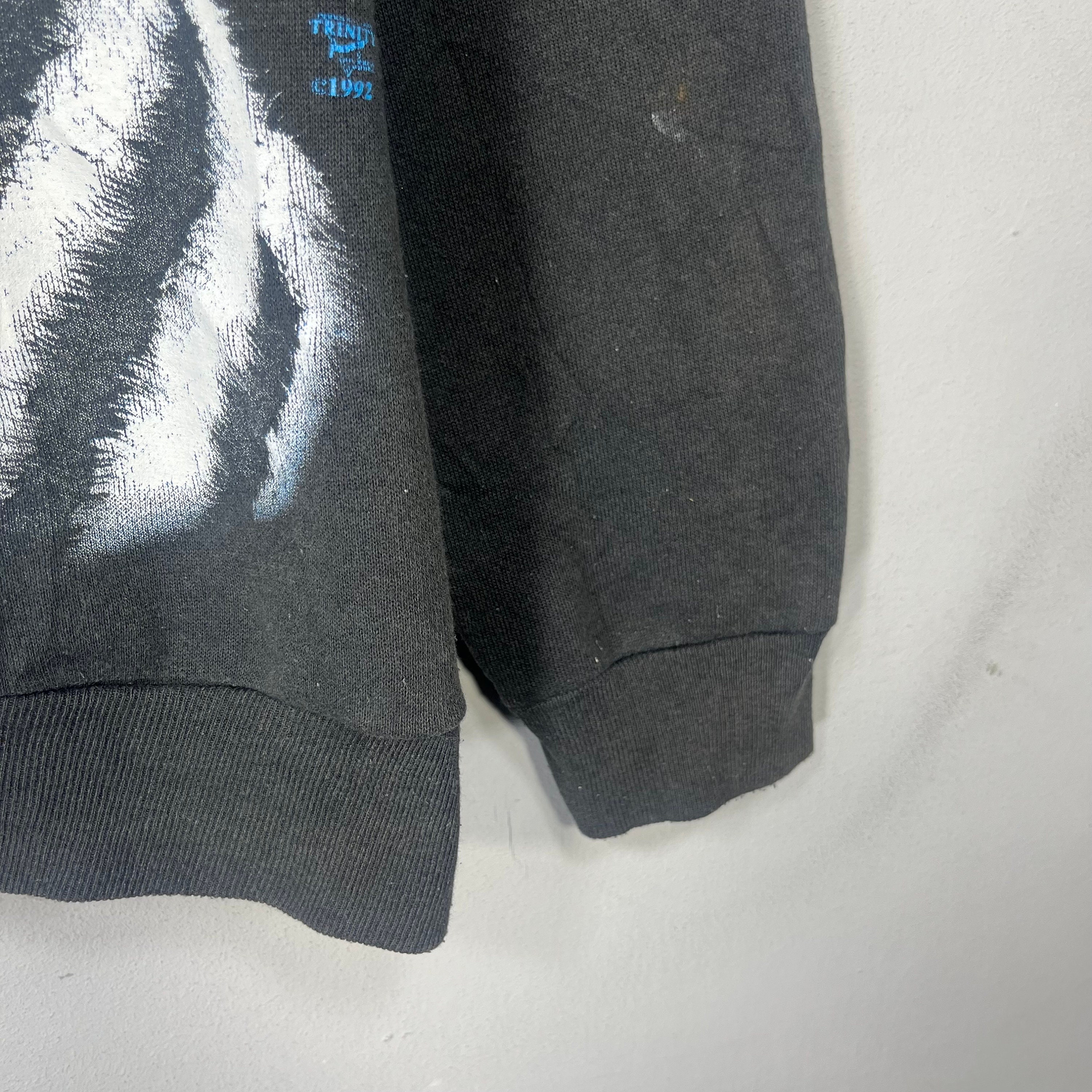 Vintage Tultex Tag White Tiger Big Logo Printed Sweatshirt - Etsy