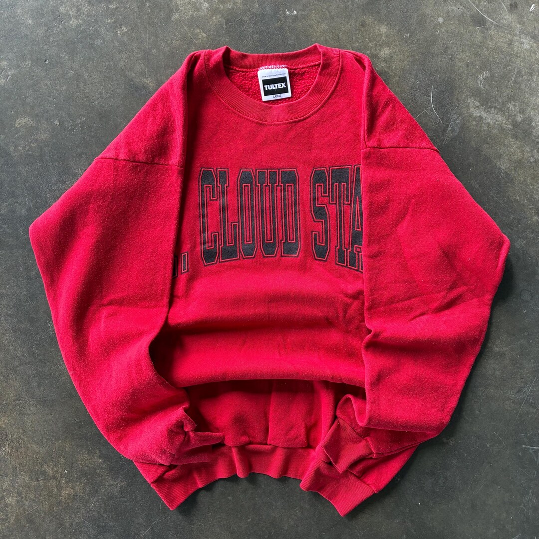 Vintage Tultex Tag St Cloud State Spellout Big Logo Printed Crewneck ...