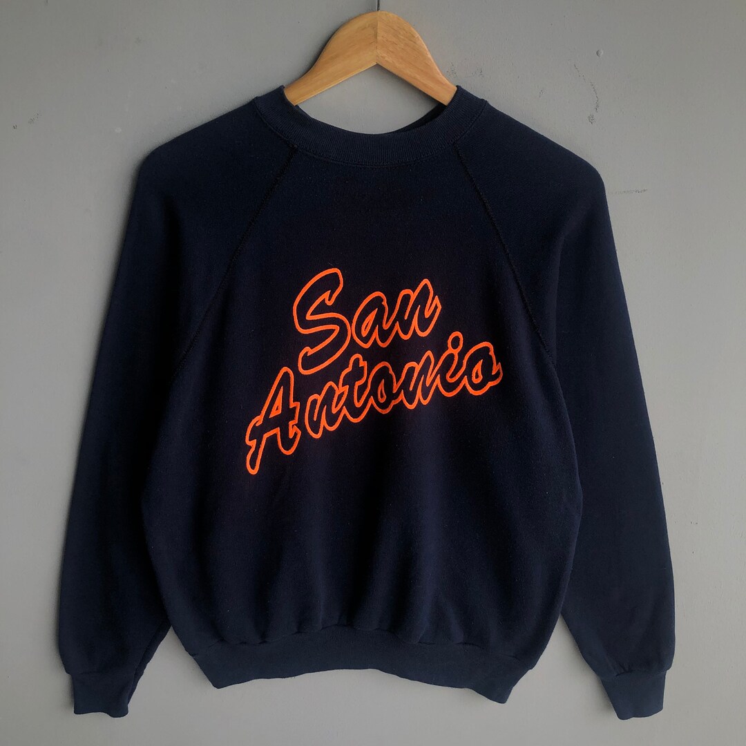 Vintage 90s Velva Sheen Tag San Antonio Printed Spellout Logo ...