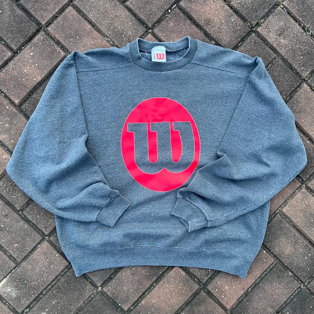 Vintage Y2K Wilson Tag Wilson Big Logo Printed Streetwear Sweatshirt ...