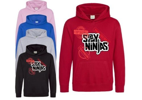 SPY NINJA CWC Top Secret Inspired Kids Hoodie Unisex Youtuber Merch ...