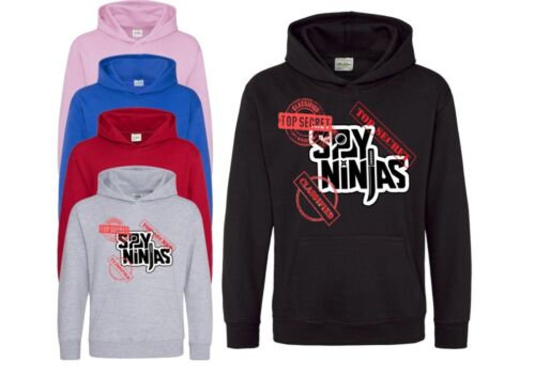 SPY NINJA CWC Top Secret Inspired Kids Hoodie Unisex Youtuber Merch ...