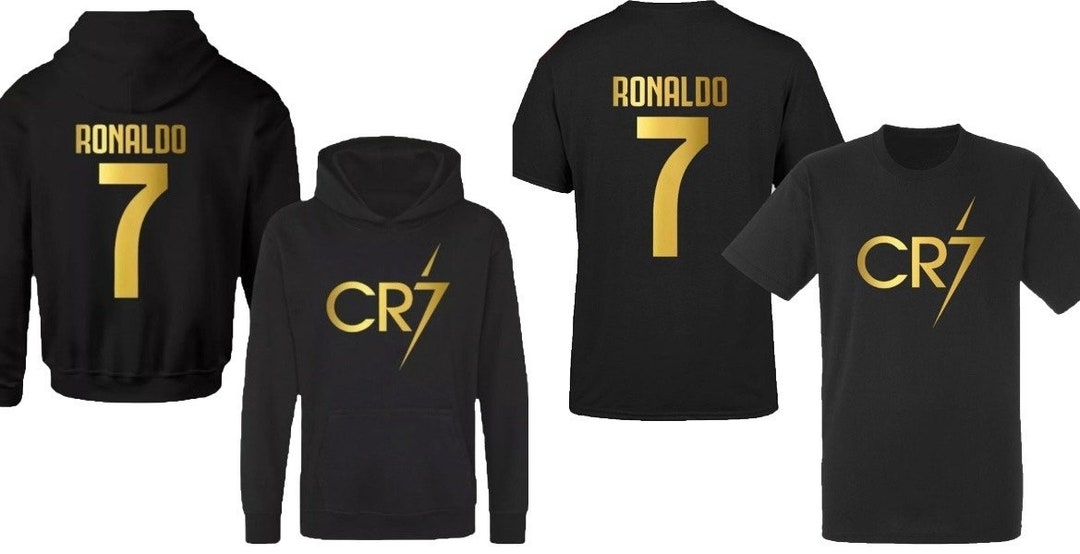 Ronaldo CR7 Inspired Football Hoodie OR T Shirt Jumper Footy Merch ...