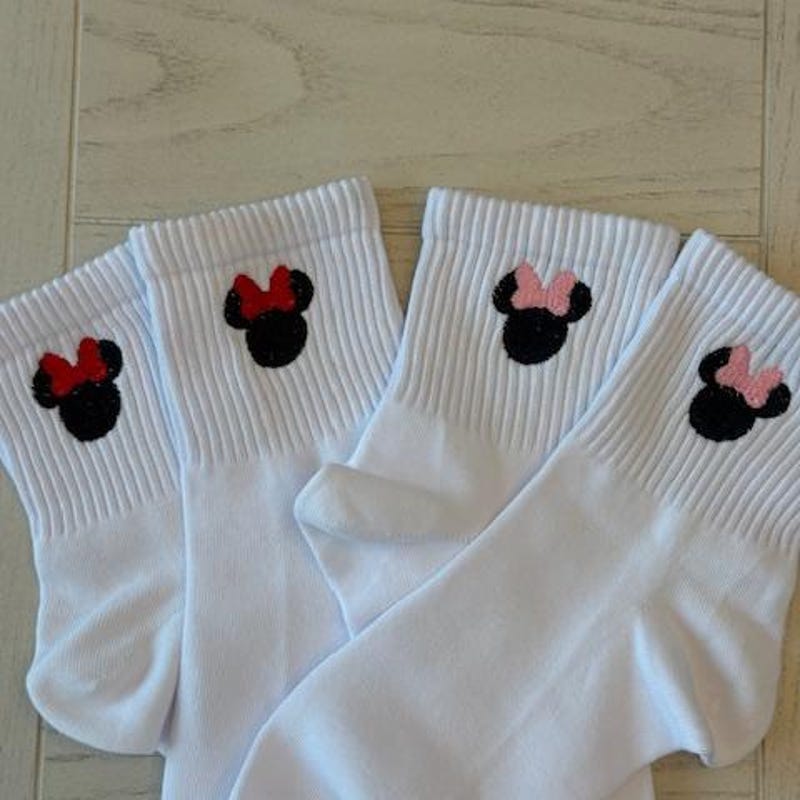 Embroidered Mouse Sock - Etsy