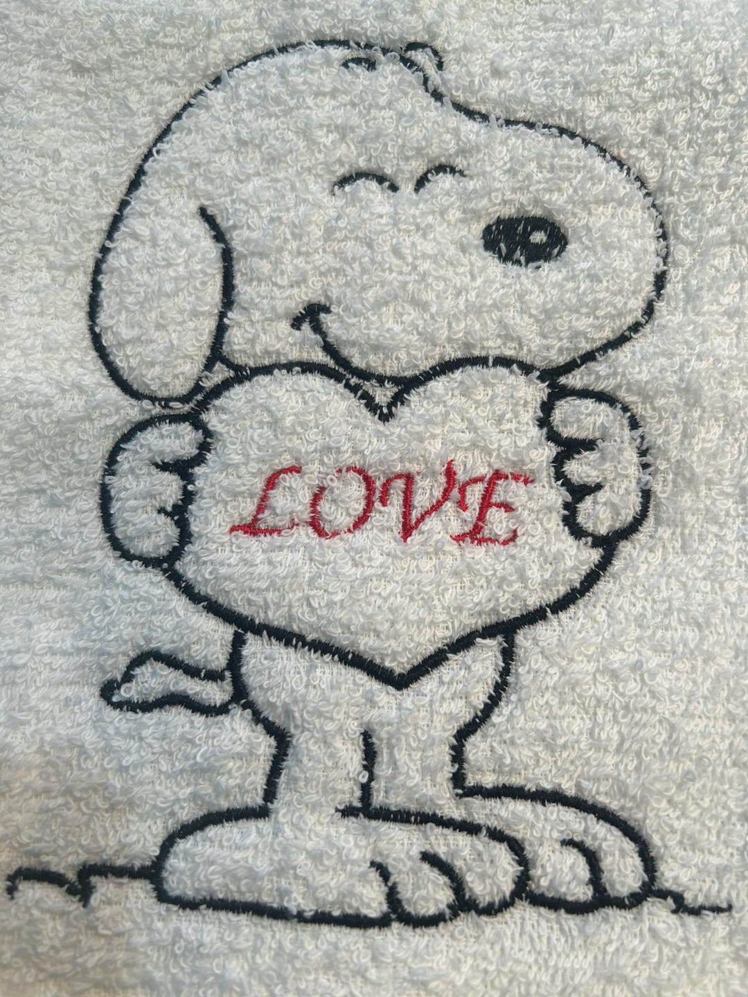 Valentines Day Snoopy Hand Towel - Etsy