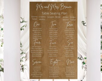 Wedding Table Plan Board | Etsy