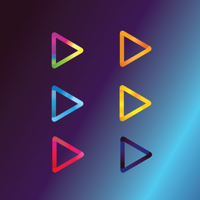 Playbutton Vector File. in Ai, SVG, EPS and PNG Format - Etsy