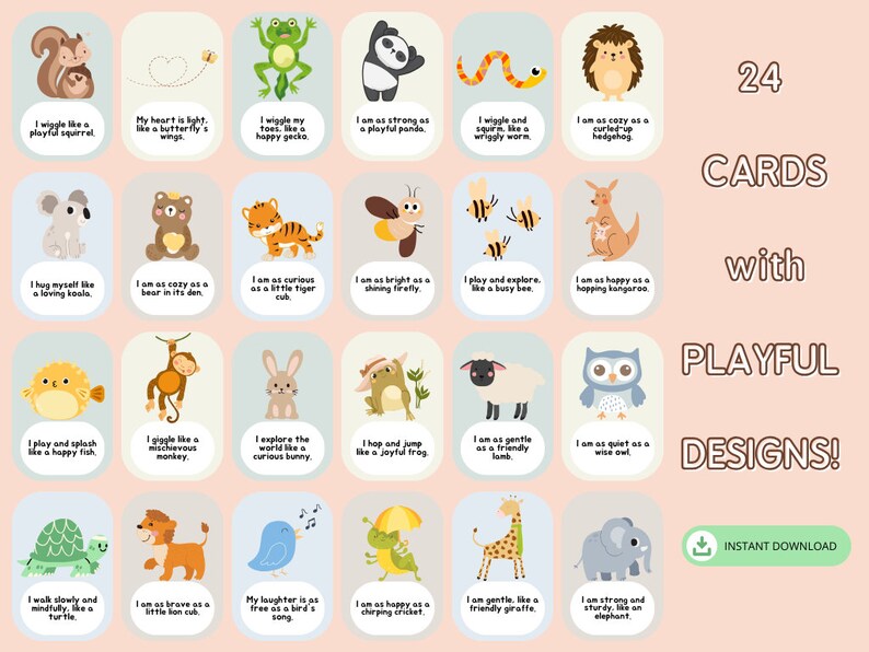 Positive Affirmation Cards for Kids | 24 Kids Affirmations ...