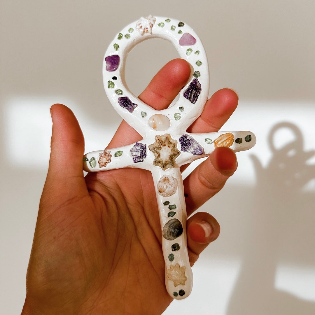 Ankh Large Egyptian Symbol Spiritual Tool Crystal Ankh Wall Decor ...