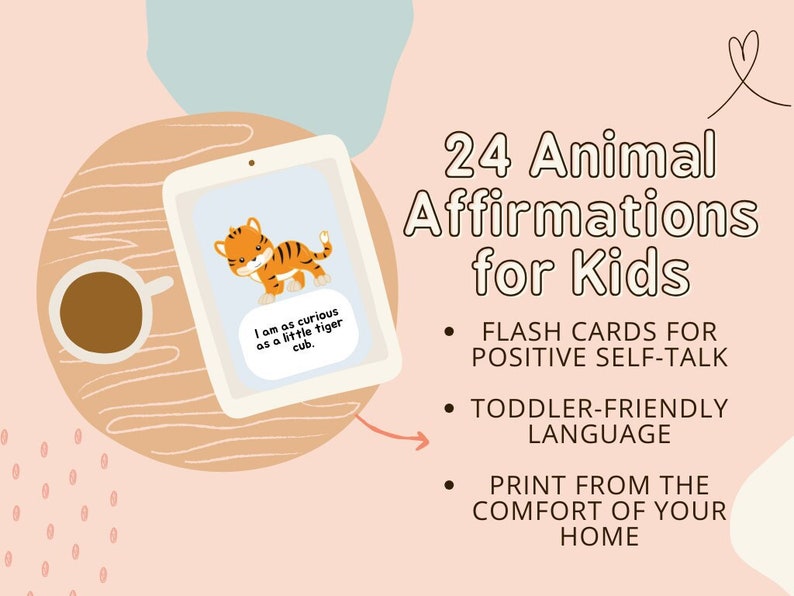 Positive Affirmation Cards for Kids | 24 Kids Affirmations ...