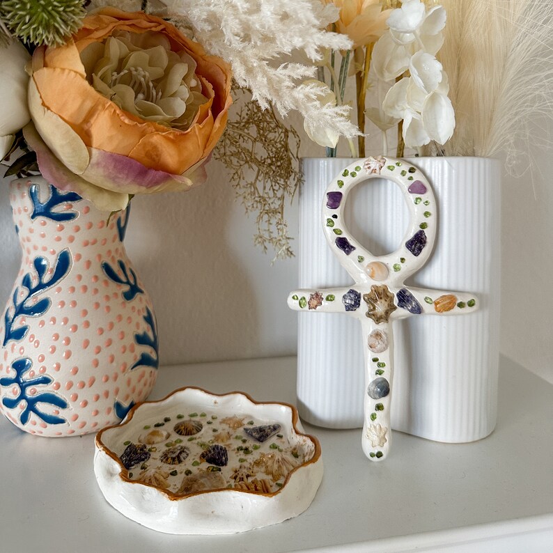 Ankh Large Egyptian Symbol Spiritual Tool Crystal Ankh Wall Decor ...