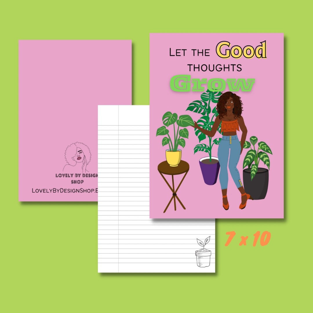 Afrocentric Blank Lined Large Journal, Colorful African American ...