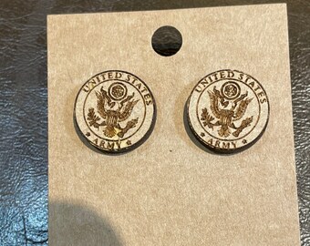 Us Army Earrings - Etsy