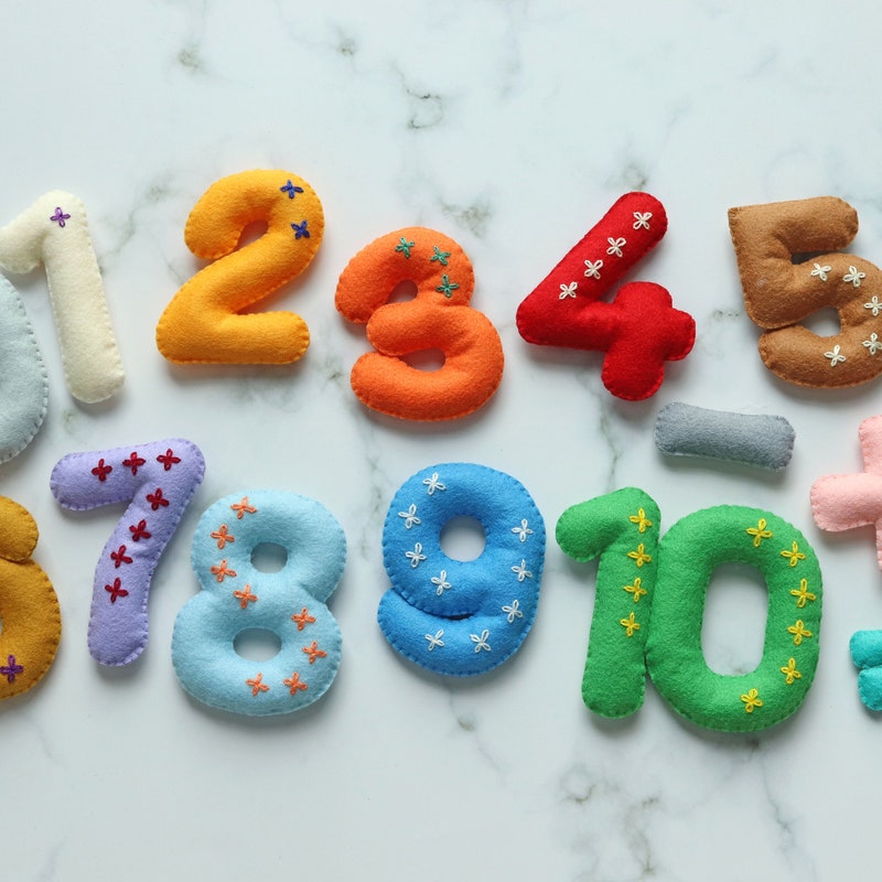 Felt Numbers - Etsy