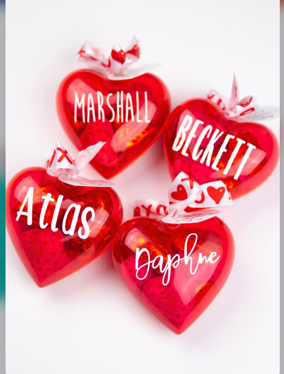 Personalized Valentine Fillable Hearts/ Valentine Gift - Etsy