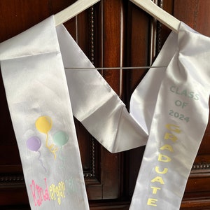 Pre-k/ Kindergarten Graduation Sash - Etsy