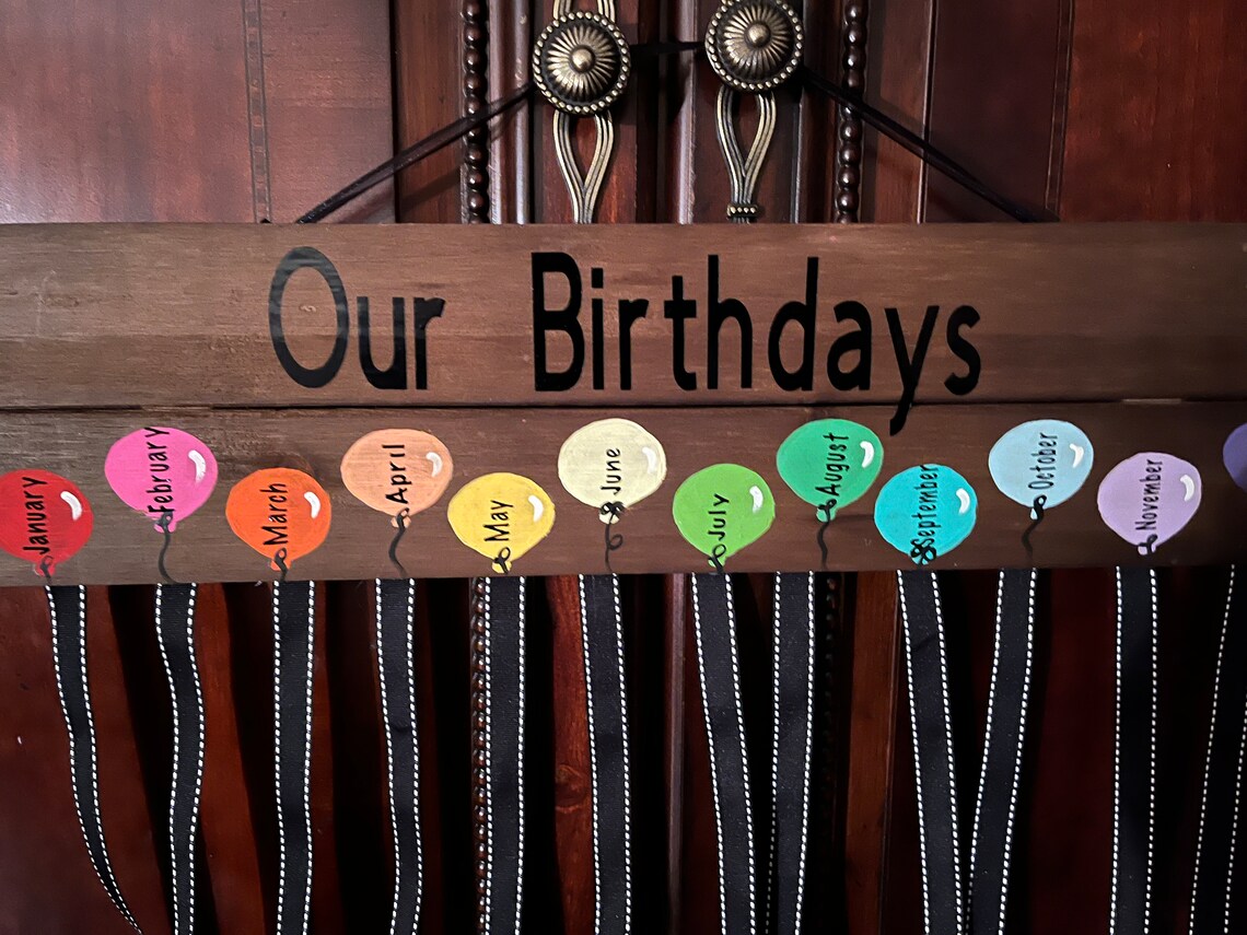 Classroom Birthday Sign Classroom Birthday Board - Etsy