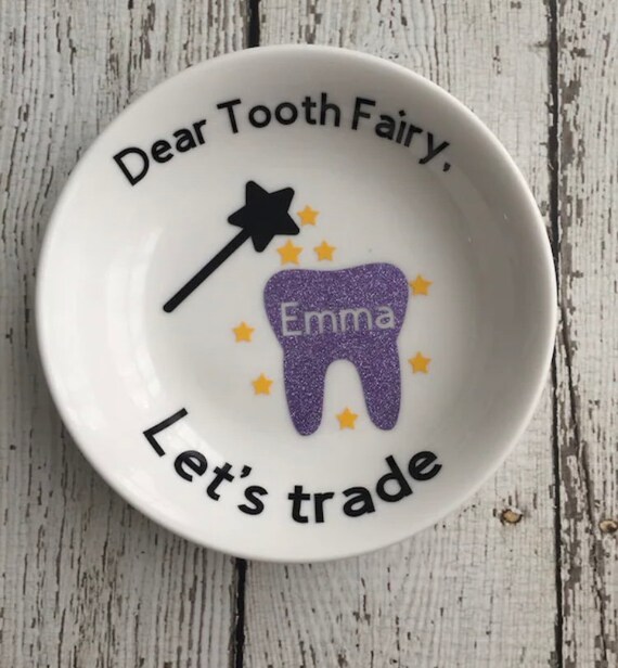 Tooth Fairy Dish Tooth Fairy Plate | Etsy