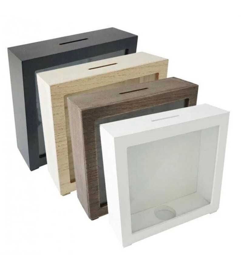 Customized Shadow Fund Boxes Shadow Box Bank Many Options - Etsy