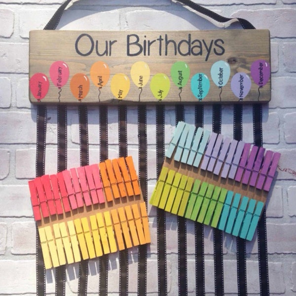 Classroom Birthday Chart - Etsy