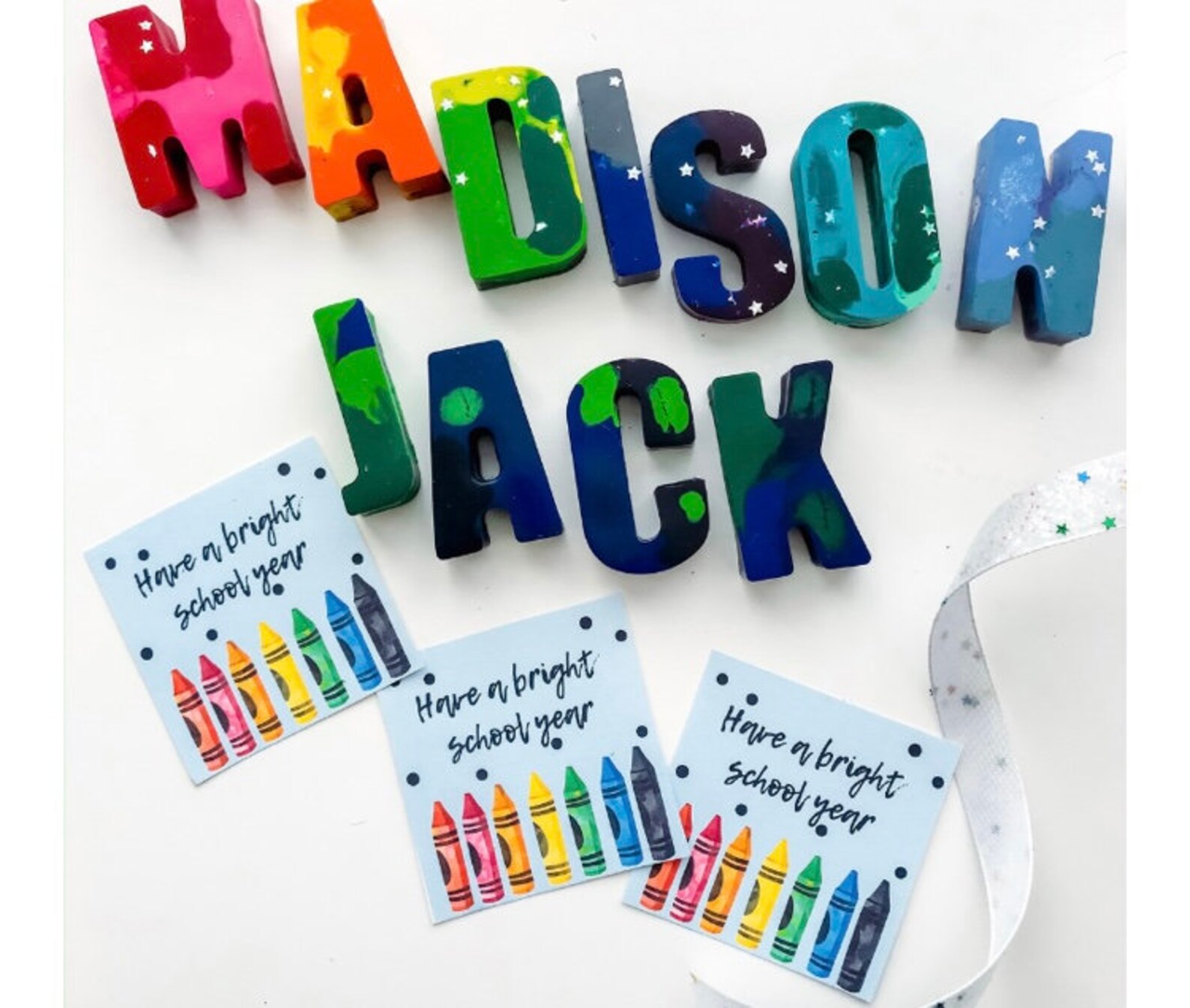 Personalized Name Crayons Party Favors School Gifts - Etsy